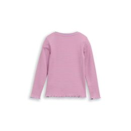Tom Tailor M&auml;dchen Langarmshirtcoral and lila thin stripe, Gr. 92, Single Jersey, Obermaterial: 78% Baumwolle, 17% Polyester, 5% Elasthan, Shirts,