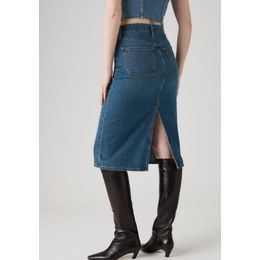 Levi's LEVI'S Damen Jeansrock "HR BACK SLIT SKIR"review time, Gr. 27, Web, Obermaterial: 100% Baumwolle, R&ouml;cke, mit Schlitz hinten