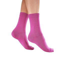 GO IN Damen Basicsocken, Bunt, Gr. 39/40, Str&uuml;mpfe & Socken, Material: Baumwolle