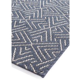 bonprix In- und Outdoor Teppich mit dezenter Struktur, blau, Gr.200x290 cm, Vielf&auml;ltig einsetzbar, nicht nur auf Balkon oder Terrasse