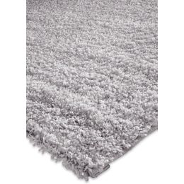 bonprix Hochflor Teppich, grau, Gr.80x250 cm, Optik und Haptik in Einklang in wohnlichen Unifarben