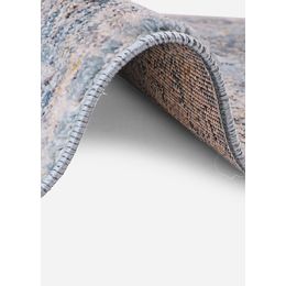 bonprix Teppich mit orientalischer Musterung, blau, Gr.160x230 cm, Klassische Struktur in wohnlichen Farben