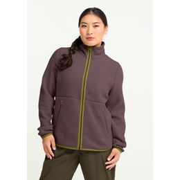 Jack Wolfskin Damen Fleecejacke "LITE CURL FZ W"sheer plum, Gr. M, unifarben, Fleece, Obermaterial: 100% Polyester. Futter: 100% Polyester, Jacken,