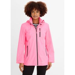bonprix wasserabweisende reflektierende Funktions-Jacke, pink, Gr.52, Neon Funktions-Jacke mit vielen Rei&szlig;verschlusstaschen, bequem geschnitten