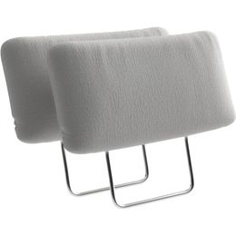 Sit & More Sofa-Kopfst&uuml;tze SIT & MORE, B:50cm H:25cm T:10cmsilber, Holzwerkstoff, Kopfst&uuml;tzen, "Pamela, B: 50 cm, 2 St&uuml;ck", verschiedene Farben und Stoffe