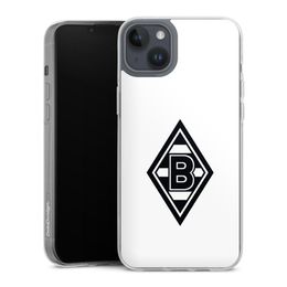 DeinDesign iPhone 14 Plus Handy Silikon H&uuml;lle Case transparent Handyh&uuml;lle Logo Borussia M&ouml;nchengladbach Gladbach Silikon Case