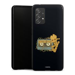 DeinDesign Galaxy A52s 5G Handy Silikon H&uuml;lle Case schwarz Handyh&uuml;lle Guardians Of The Galaxy Groot Marvel