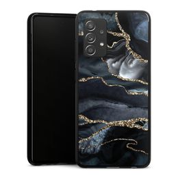 DeinDesign Galaxy A52s 5G Handy Silikon H&uuml;lle Case schwarz Handyh&uuml;lle Marble Trends Glitzer