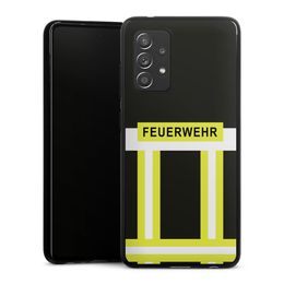 DeinDesign Galaxy A52s 5G Handy Silikon H&uuml;lle Case schwarz Handyh&uuml;lle Fire Fighters Job Fire Fighter