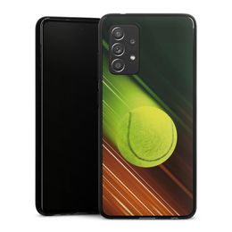 DeinDesign Galaxy A52s 5G Handy Silikon H&uuml;lle Case schwarz Handyh&uuml;lle Ball Tennis Hobby