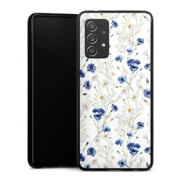 DeinDesign Galaxy A52s 5G Handy Silikon H&uuml;lle Case schwarz Handyh&uuml;lle Flower Muster Flowers