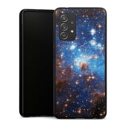 DeinDesign Galaxy A52s 5G Handy Silikon H&uuml;lle Case schwarz Handyh&uuml;lle Galaxy Weltall Star