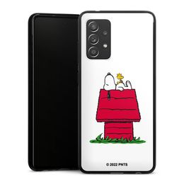 DeinDesign Galaxy A52s 5G Handy Silikon H&uuml;lle Case schwarz Handyh&uuml;lle Snoopy Peanuts Official Licensed Product