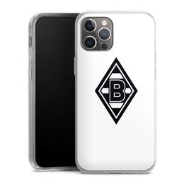DeinDesign iPhone 12 Pro Max Handy Silikon H&uuml;lle Case transparent Handyh&uuml;lle Logo Borussia M&ouml;nchengladbach Gladbach Silikon Case
