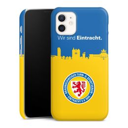 DeinDesign iPhone 12 mini Handy Premium Case Smartphone Handyh&uuml;lle Schutzh&uuml;lle gl&auml;nzend Logo Eintracht Braunschweig Official Licensed Product Premium Case