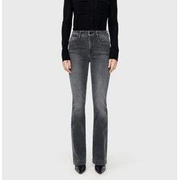 MAC Damen Bootcut-Jeans "Dream-Boot"soft grau, Gr. 32, Denim/Jeans, Obermaterial: 91% Baumwolle, 5% Polyester, 4% Elasthan, Jeans, Gerade geschnitten