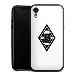 DeinDesign iPhone Xr Handy Premium Silikon H&uuml;lle Handyh&uuml;lle schwarz Case Logo Borussia M&ouml;nchengladbach Gladbach Silikon Premium Case