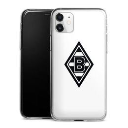 DeinDesign iPhone 11 Handy Slim Case Silikon Handyh&uuml;lle transparent H&uuml;lle extra d&uuml;nn Logo Borussia M&ouml;nchengladbach Gladbach Silikon Slim Case