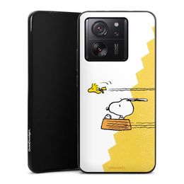DeinDesign Xiaomi 13T Pro Handy Silikon H&uuml;lle Case schwarz Handyh&uuml;lle Snoopy Peanuts Children