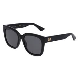 Gucci GG 1338S | Damen-Sonnenbrille | Fassung: Vollrand, Cat Eye, Kunststoff, Schwarz | Glasfarbe: Grau