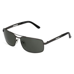 Fielmann MC 551 SUN CL | Herren-Sonnenbrille | Fassung: Vollrand, Quadratisch, Edelstahl, Gun Matt | Glasfarbe: G15