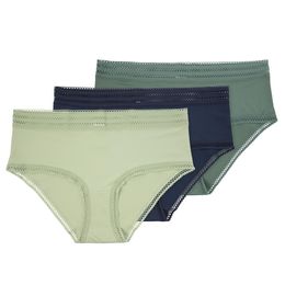 Gina Benotti 3 Damen Pantys mit Spitze