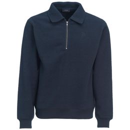 VanVaan Herren Fleecepullover mit Troyerkragen
