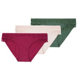 Gina Benotti 3 Damen Slips mit Spitze