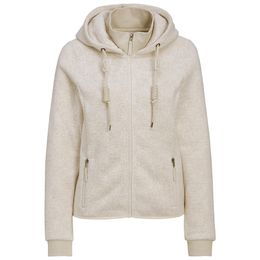 Gina Damen Strickfleece-Jacke mit Kapuze
