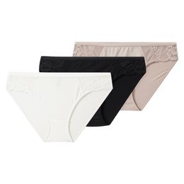 Gina Benotti 3 Damen Slips mit Spitze