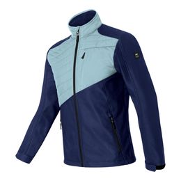 K&Uuml;BLER WORKWEAR K&uuml;bler Softshell Jacke Hybrid dunkelblau eisblau S ; K&uuml;bler Workwear (1344 2401-4844-S)