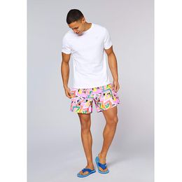 Chiemsee Badeshorts in Rosa/ Bunt - 42% | Gr&ouml;&szlig;e L | Herren-bademode-sport