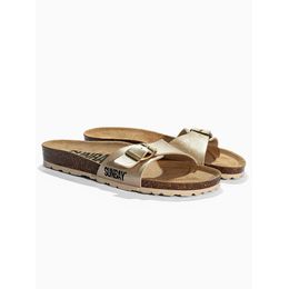 Sunbay Pantoletten "Jasmin" in Gold - 65% | Gr&ouml;&szlig;e 37 | Damen-pantoletten
