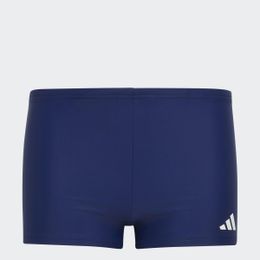 Jungen Badehose "3-STREIFEN KIDS BOXER"dunkelblau, wei&szlig;, Gr. 158, adidas Performance, Obermaterial: 78% Polyamid, 22% Elasthan, Badehosen