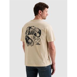 PME-Legend Pme Legend Shirt 'T-shirt in jersey with small artwork on the chest' Herren Gr&ouml;&szlig;e S beige