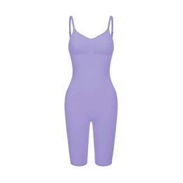 cfab Shapingbody 'Bodysuit Sculpting Shapewear mit Shorts' Damen Gr&ouml;&szlig;e XS violettblau