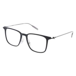 Montblanc MB0354S New Hyperlight | Herren-Sonnenbrille | Fassung: Vollrand, Eckig, Kunststoff, Schwarz | Glasfarbe: Grau