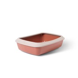 SAVIC Katzentoilette Iriz mit Rand wei&szlig;/toskana 42 cm