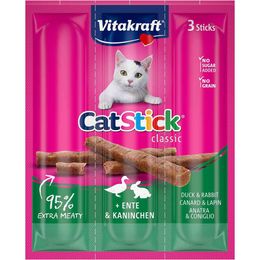 Vitakraft Cat-Stick mini Ente und Kaninchen 5x3 St&uuml;ck