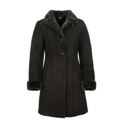 Lederjacken24 &Uuml;bergangsjacke 'MPL' Damen Gr&ouml;&szlig;e M dunkelbraun Sommerjacke