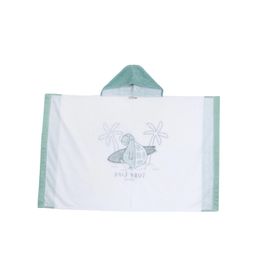 Chicco Bademantel Jungen Gr&ouml;&szlig;e 89/164 mint / dunkelgr&uuml;n / schwarz / wei&szlig;