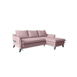 Miuform Ecksofa mit Schlaffunktion Charming Charlie rosa/pink Ma&szlig;e (cm): B: 228 H: 90 &raquo; H&ouml;ffner