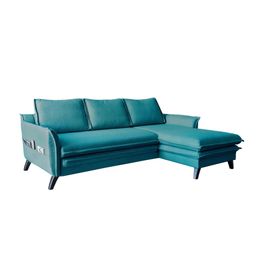 Miuform Ecksofa mit Schlaffunktion Charming Charlie t&uuml;rkis/petrol Ma&szlig;e (cm): B: 228 H: 90 &raquo; H&ouml;ffner