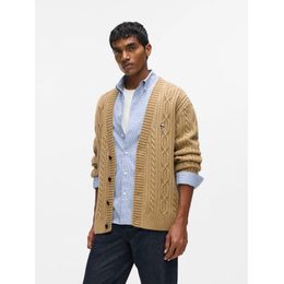 K by KARL LAGERFELD Karl Lagerfeld Knit Cardigan 'Ikon' male size M Cappuccino
