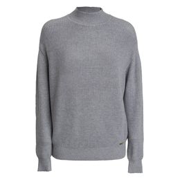 Influencer Pullover Damen Gr&ouml;&szlig;e M graumeliert