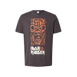 Amplified T-Shirt 'IRON MAIDEN 50TH' Herren Gr&ouml;&szlig;e L anthrazit / mandarine / wei&szlig;