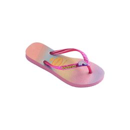 Havaianas Sandals girl size 35 Khaki / Purple / Pink