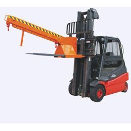 Eichinger-Industrie Teleskoplader f&uuml;r Stapler, 7-stufig teleskopier-/h&ouml;henverstellbar, 950-5000 kg, 2 Wirbellasthaken und Standfu&szlig;, Stahl, reinorange RAL 2004
