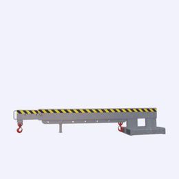 Eichinger-Industrie Teleskoplader f&uuml;r Stapler, 7-stufig teleskopierbar, 950-5000 kg, 2 Wirbellasthaken und Standfu&szlig;, Stahl, feuerverzinkt