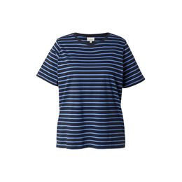 Only Carmakoma T-Shirt 'CARBLOOM' Damen Gr&ouml;&szlig;e XL/XXL nachtblau / hellblau
